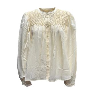 Ulla Johnson Soffia Bluse mit weiten &Auml;rmeln - - Blouses & Shirts - Damen - Wei&szlig; - L