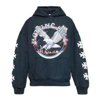 Rhude Homme, Sweatshirts et sweats &agrave; capuche, Noir, Taille: S Sweat &agrave; capuche