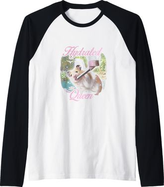Trendy Apparel Hydrated Queen Cute Hamster Shining Lake Raglan