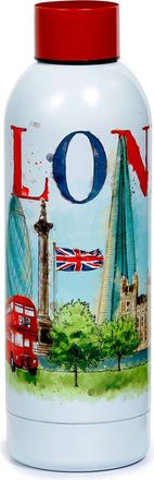 Puckator Wiederverwendbare Thermoflasche aus Stahl 530 ml - London