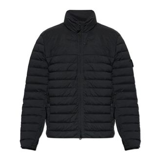 Stone Island Daunenjacke mit Logo - - Jackets - Herren - Blau - M