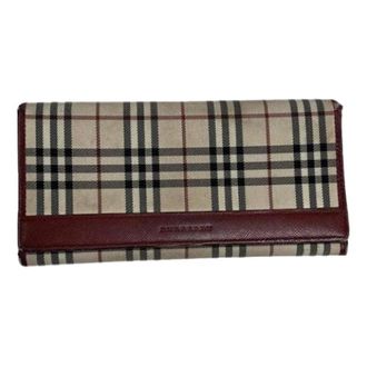 Burberry Pre-owned Leder Portemonnaie - - Pre-owned - Damen - Beige - ONE SIZE