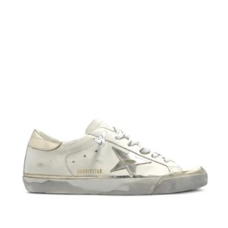 Golden Goose Beige Sneakers mit Frontschn&uuml;rung - - Shoes - Damen - Wei&szlig; - 37 EU
