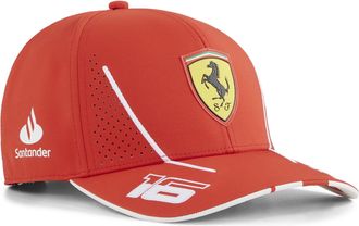 Puma Scuderia Ferrari Kinder 2024 Charles Leclerc Kappe Brennt rot Einheitsgr&ouml;&szlig;e