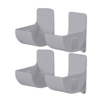 Generico Organizer aus Aluminiumfolie, K&uuml;chenregal aus ABS-Kunststoff, 4-teiliges Wandregal, maximiert den Platz auf der Theke und