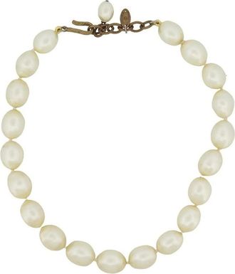 Chanel Halskette - VINTAGE CHANEL PERLEN CHOKER HALSKETTE CA. 1990 GO - Gr. unisize - in Gold - f&uuml;r Damen