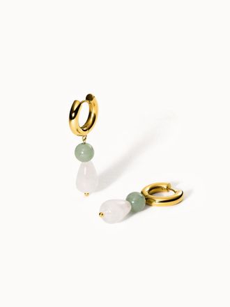 Purelei Clear Quartz Drop Creolen