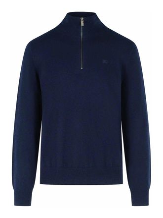 Burberry Pull Col Rond - Bleu Fonc&eacute;