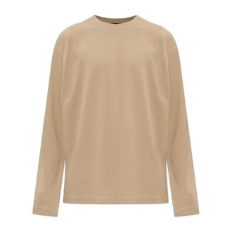 Jacquemus T-shirt Long Col Rond - Homme - Tops - Beige - Taille: 2XL