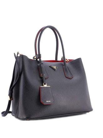 Prada Cuir Double Saffiano Leather Large tote bag - Schwarz