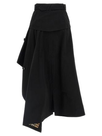 Burberry Deconstructed Trench Skirt - Black