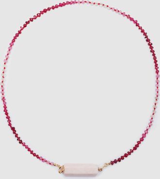 Mon Precieux Ge Collier Rolla Bolla Opale Rose et Candies Rubis Rose