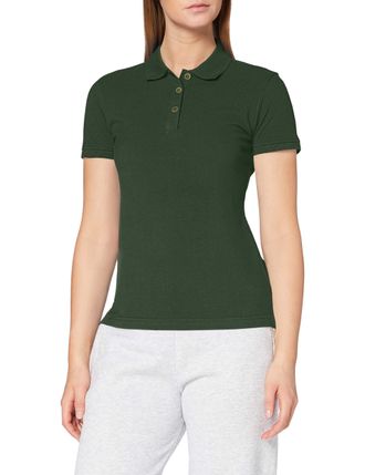 Clique CliQue Damen Regular Fit Poloshirt,Green (Bottle Green), 42 EU (Herstellergr&ouml;&szlig;e:X-Large)
