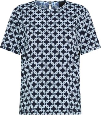 Roberto Ricci Design Rrd, Femme, Tops, Bleu, Taille: 38 FR Lace Shirty T-shirt