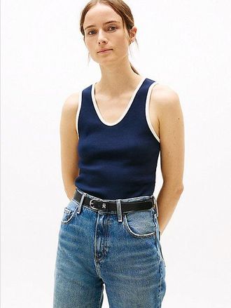 Tommy Hilfiger Débardeur ajusté à détails contrastés