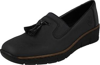 Rieker Gleam Womens Tassel Loafers 37 EU Navy/Pat