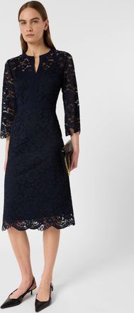 Gerard Darel Robe mi-longue en dentelle - RADIA - Marine