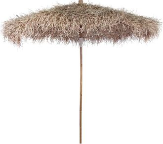 vidaXL Vidaxl - Parasol en bambou avec toit en feuille de bananier 210 cm