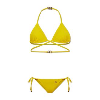 Dolce & Gabbana Triangle Bikini - - Swimwear - Damen - Gelb - S