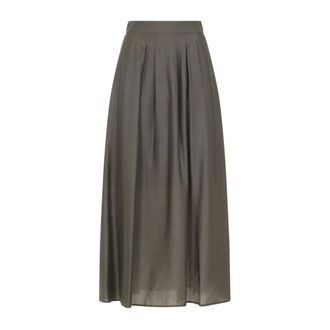 PESERICO Femme, Jupes, Brun, Taille: 34 FR Lyocell Midi Skirt