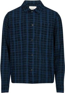 Les Deux Chemise droite &agrave; jacquard carreaux en coton