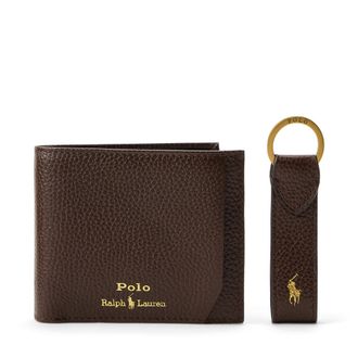 Polo Ralph Lauren Geldb&ouml;rse und Schl&uuml;sselanh&auml;nger Set Polo Ralph Lauren Pbl Gftbx 2-Gbx 405974635002 Dunkelbraun