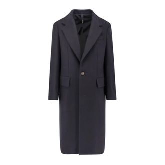 Hev&ograve; Mantel aus Schurwolle - - Coats - Herren - Blau - 4XL