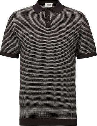 Drykorn Poloshirt aus Baumwolle in Jaquard-Strick, Regular in