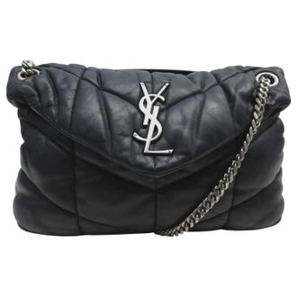 Saint Laurent Crossbody Bags - SAINT LAURENT LOULOU PUFFER KLEINE HANDTASCHE 5774 - Gr. unisize - in Schwarz - f&uuml;r Damen