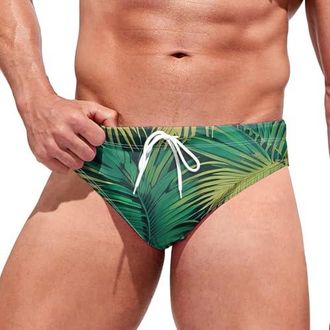 Generic Slip de bain pour homme, short de bain moulant, short de bain, short de bain, short de bain, short de bain &eacute;troit, short de bain court avec boxer de n