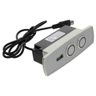 BESPORTBLE Elektrische Fernbedienung f&uuml;r Relaxsessel mit 2 Tasten und 5 Poligem Stecker USB Ladeanschluss Ersatz Handbedienung f&uuml;r Aufstehsessel aus ABS f&uuml;r Sofa