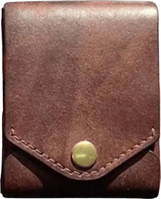 Generic Schlanke Kartenhalter - Schlankes Design f&uuml;r M&auml;nner, Doppelseitige Brieftasche, PU-Ledertasche, Vintage Multifunktions-Kompakte Brieftasche mit Integr