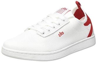TBS Louisia, Basket Femme, Blanc/Rouge, 40 EU