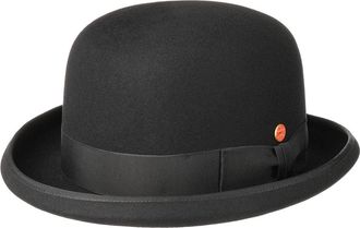 Mayser Viril Melone Hut Herrenhut Bowler Wollfilzhut Mit Ripsband