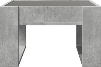 Generic Moderner Couchtisch mit LED-Licht, Glasplatte und MDF-Rahmen, Zeitgen&ouml;ssischer Wohnzimmer-Mitteltisch mit Stilvollen Beleuchteten Akzentm&ouml;beln (Betong