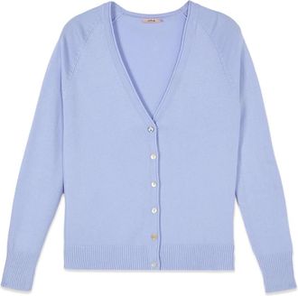 Oltre Femme, Pulls, Bleu, Taille: 44 FR Viscose Blend Cardigan