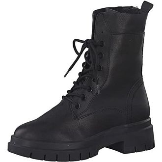 Tamaris Femme Bottines, Dame Bottines,TOUCHit,Bottes,Demi-Bottes,Bottillon,Plat,Black,38 EU