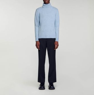Sandro Pull col roulé laine et cachemire