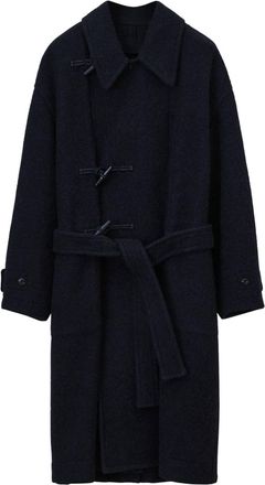 Christophe Lemaire Dufflecoat mit Gürtel - Schwarz