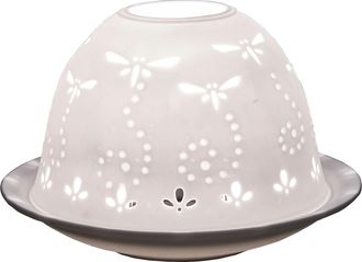 Kerzenfarm Hahn 30010 Porzellan tealight-holder, wei&szlig;