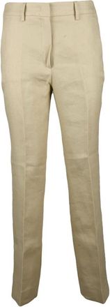 Max Mara Femme, Pantalons, Beige, Taille: 40 FR Agape Straight Pantalons