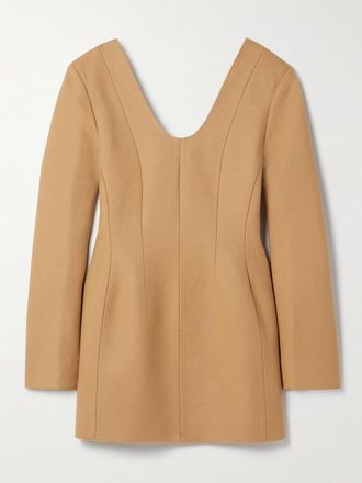 Carven Minikleid Aus Woll-twill - Neutral
