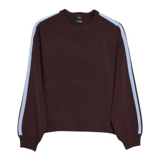 Pinko Pinko, Femme, Sweatshirts et sweats &agrave; capuche, Brun, Taille: 40 FR SweaT-shirt effet piqu&eacute;