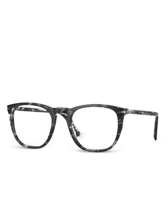 Persol lunettes de vue à monture ronde - Noir