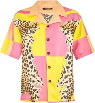 Roberto Cavalli Chemise en soie imprim&eacute; pop - Homme - Chemises - Multicolore - Taille: XL