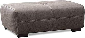 Cavadore Hocker Mavericco / XXL-Fußbank, Sitzhocker, Polsterbank in Lederoptik / Modernes Design / Passend zu Big Sofa und Ecksofa Mavericco / 108 x 71 x 41 / 