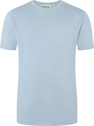 FTC Feinstrick-T-Shirt aus einem Baumwolle-Kaschmir-Mix in