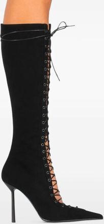 Le Silla bottines lacées à bout pointu - Noir