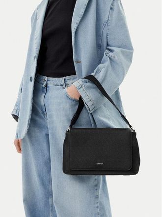 Calvin Klein Handtasche Ck Must Satchel_Mono K60K613181 Schwarz