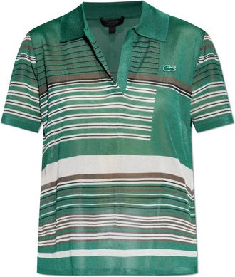 Lacoste Femme, Tops, Vert, Taille: 38 FR Polo With Logo